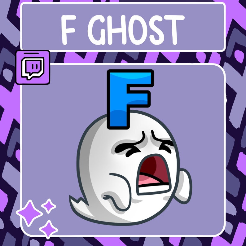 F Ghost Emote Twitch Emote Youtube Emote Discord Emote Community Emote ...