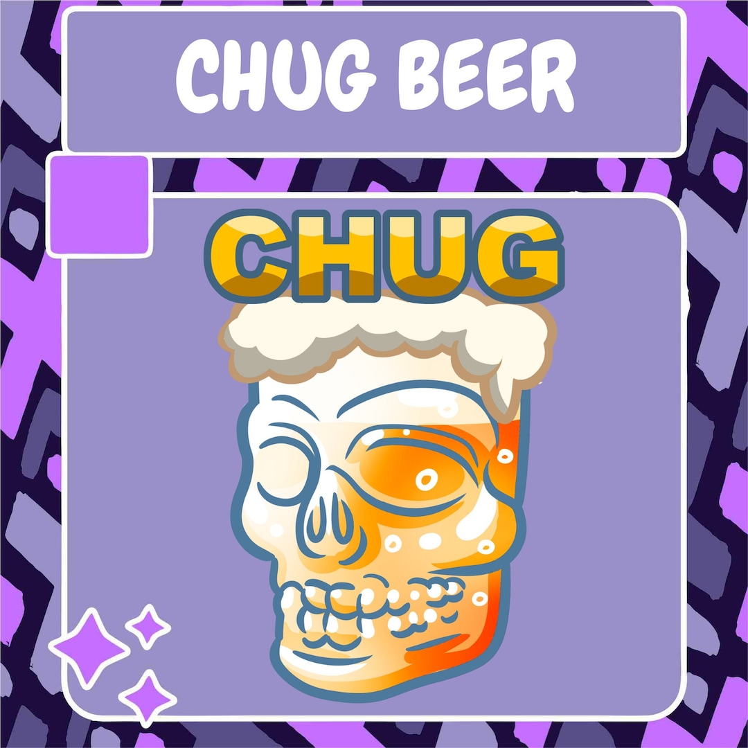 Chug Beer Emote Twitch Emote Youtube Emote Discord Emote Community ...