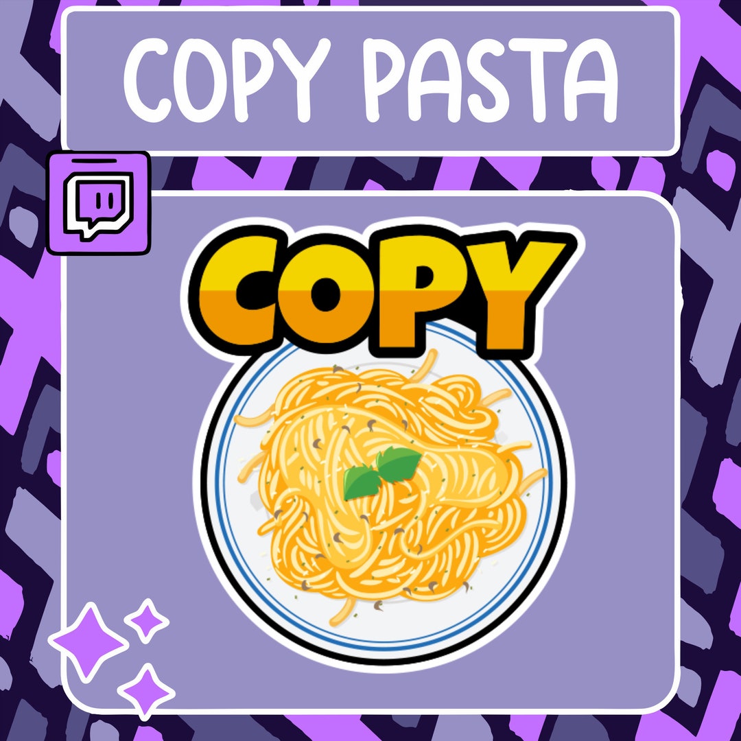 Copy Pasta Emote | Twitch Emote | Youtube Emote | Discord Emote ...