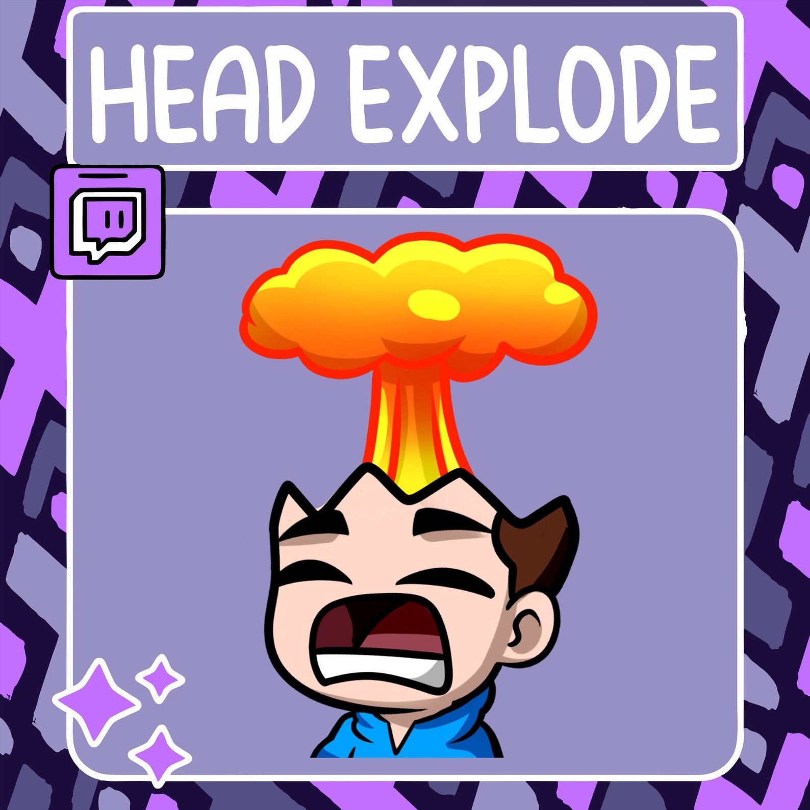 Head Exploding Emote Twitch Emote Youtube Emote Discord - Etsy