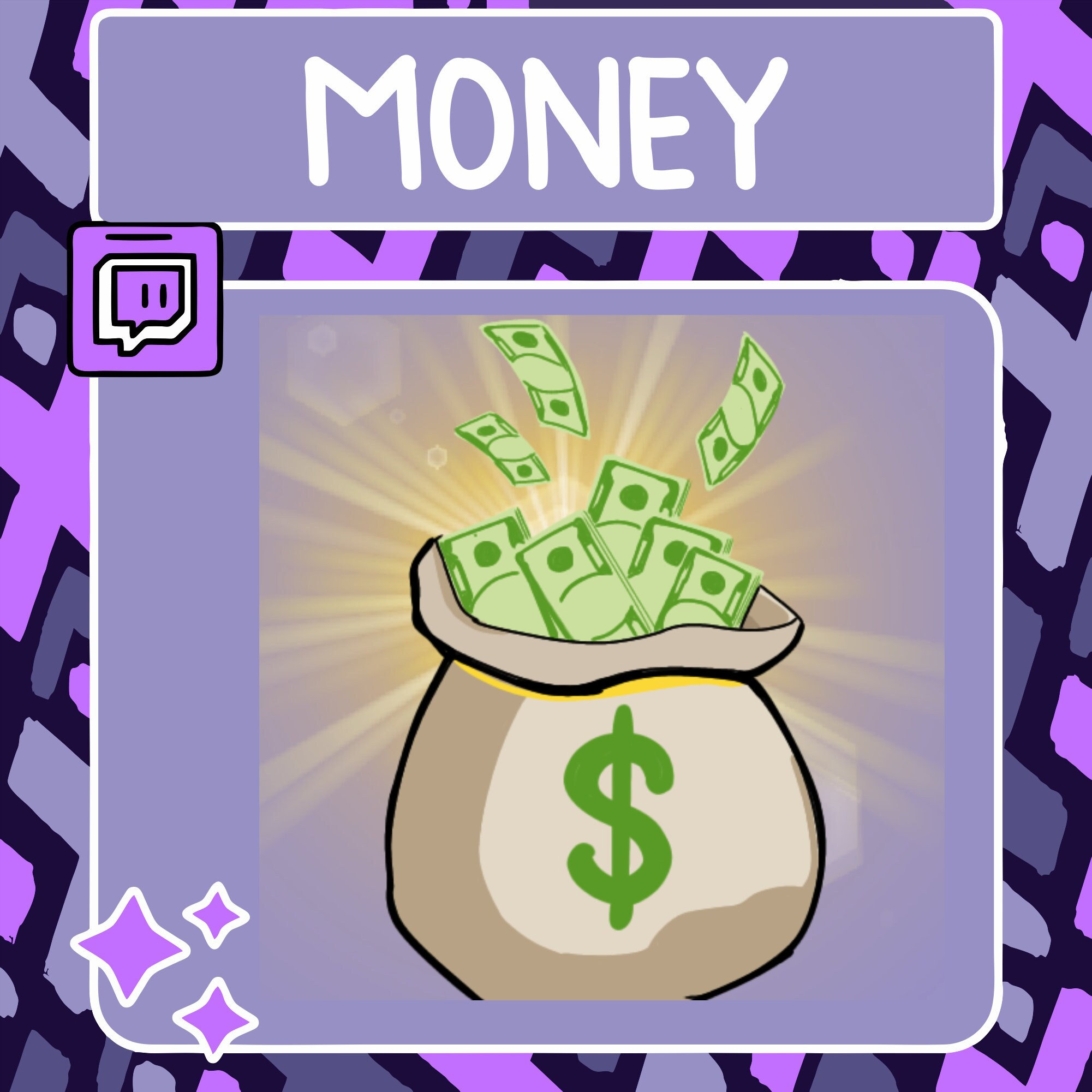 Money Bag Emote Twitch Emote Youtube Emote Discord Emote - Etsy