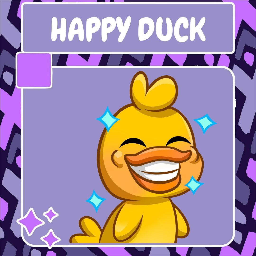 Happy Duck Emote | Twitch Emote | Youtube Emote | Discord Emote ...