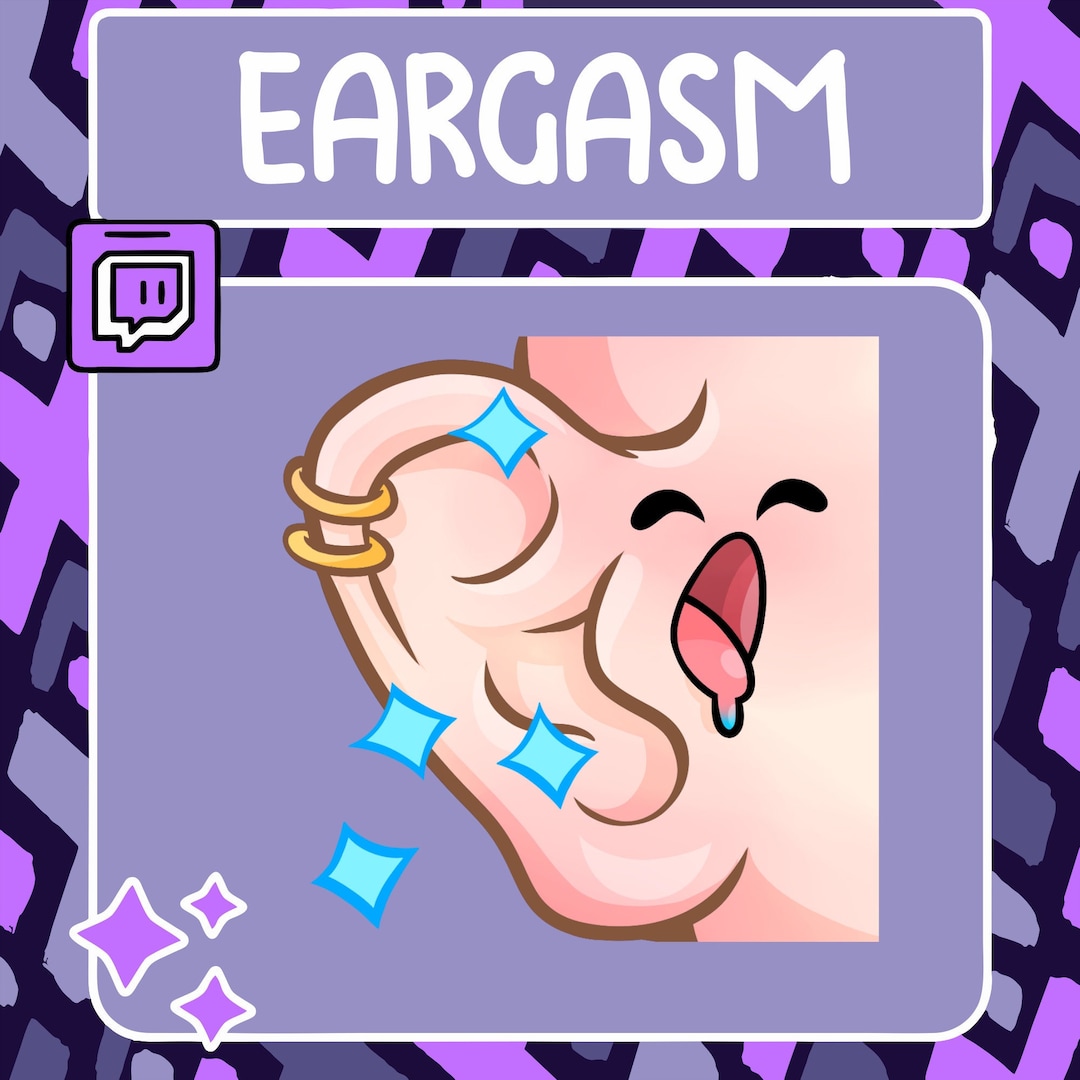 Ear Gasm Emote | Twitch Emote | Youtube Emote | Discord Emote ...