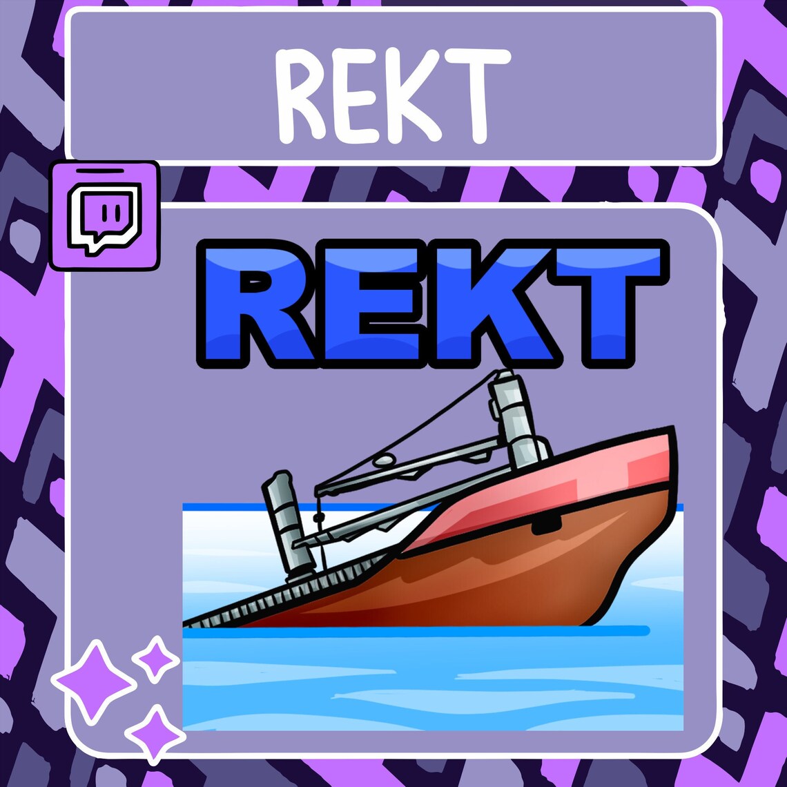 Ship Rekt Emote Twitch Emote Youtube Emote Discord Emote Community ...