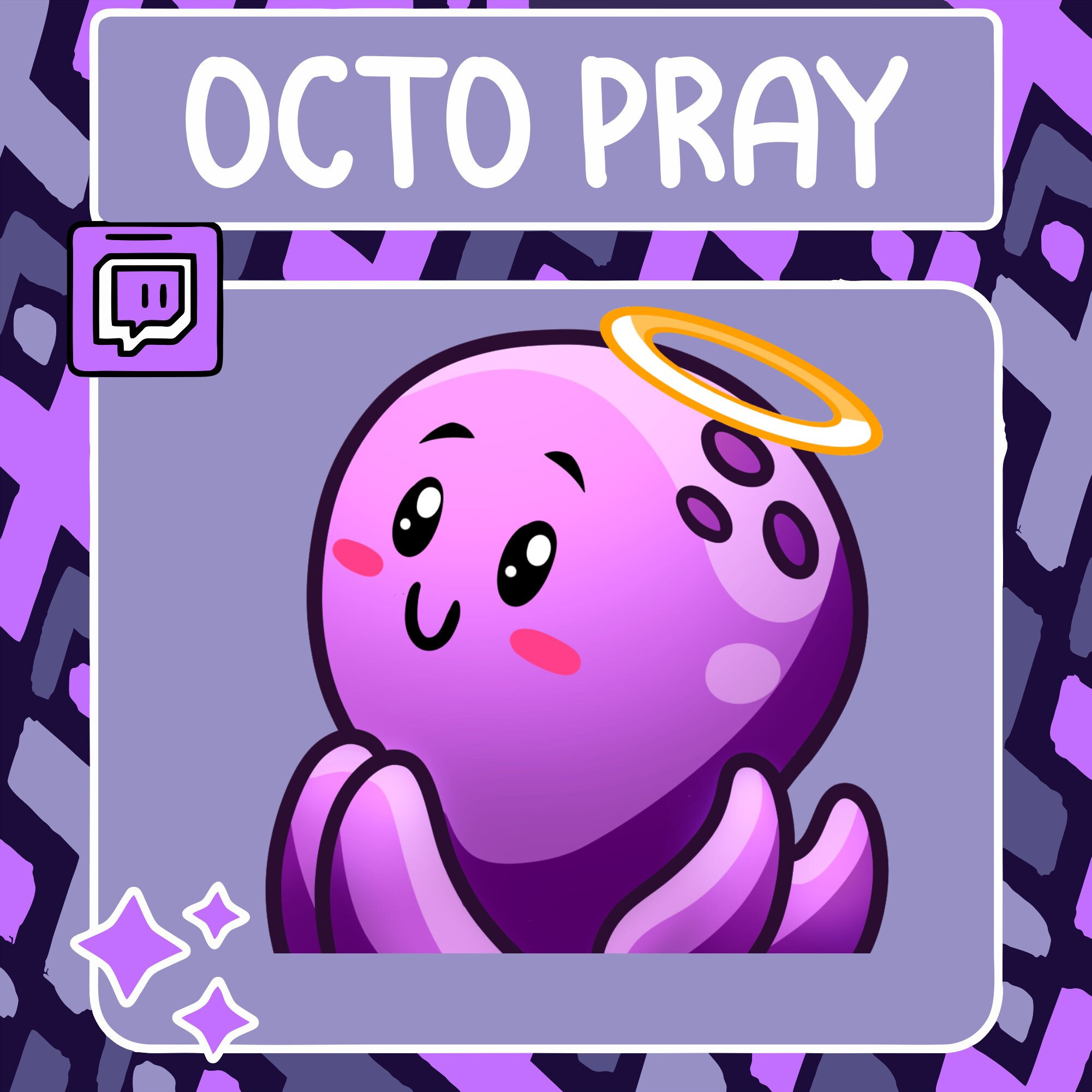 Octopus Pray Emote | Twitch Emote | Youtube Emote | Discord Emote ...