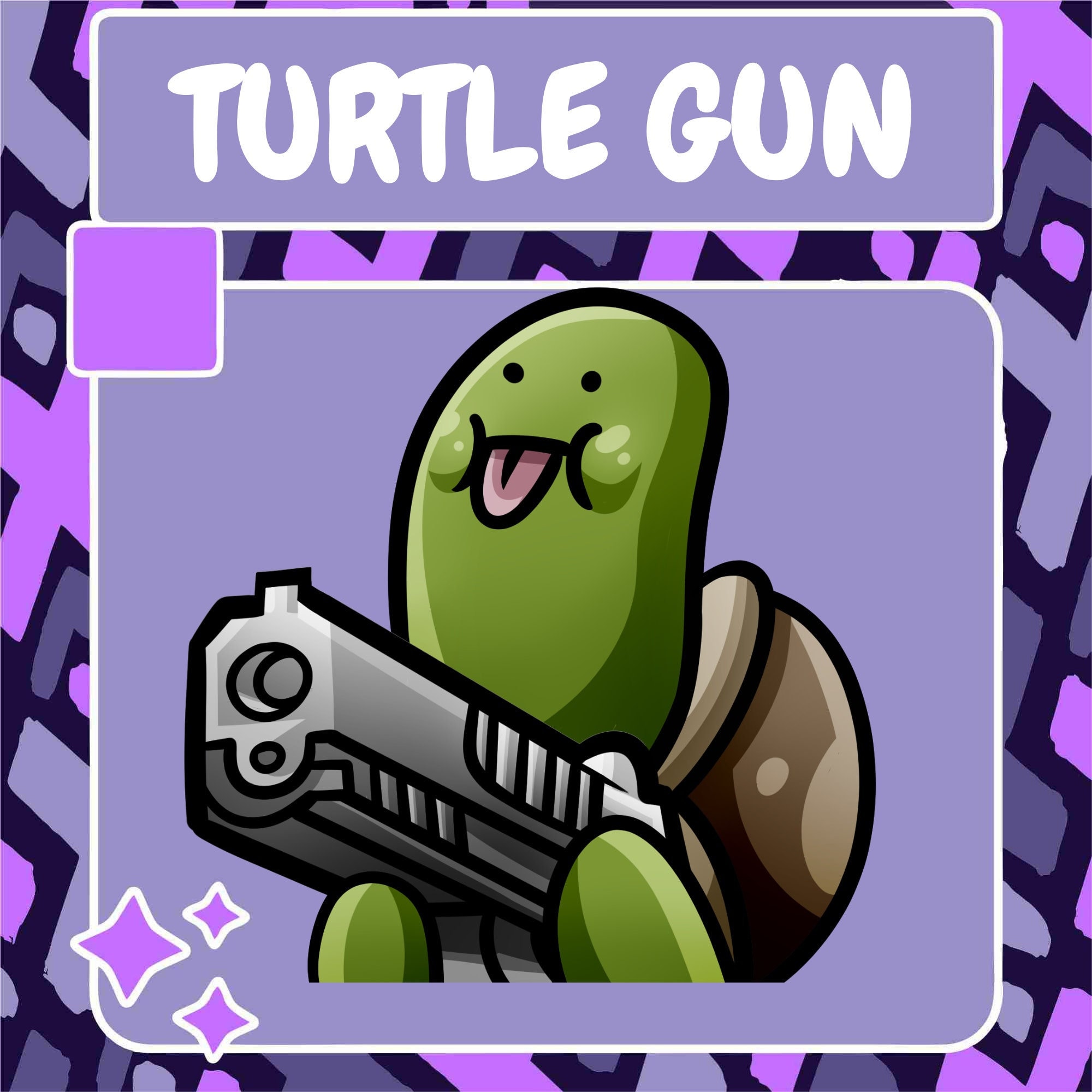Turtle Gun Emote Twitch Emote Youtube Emote Discord Emote Community ...