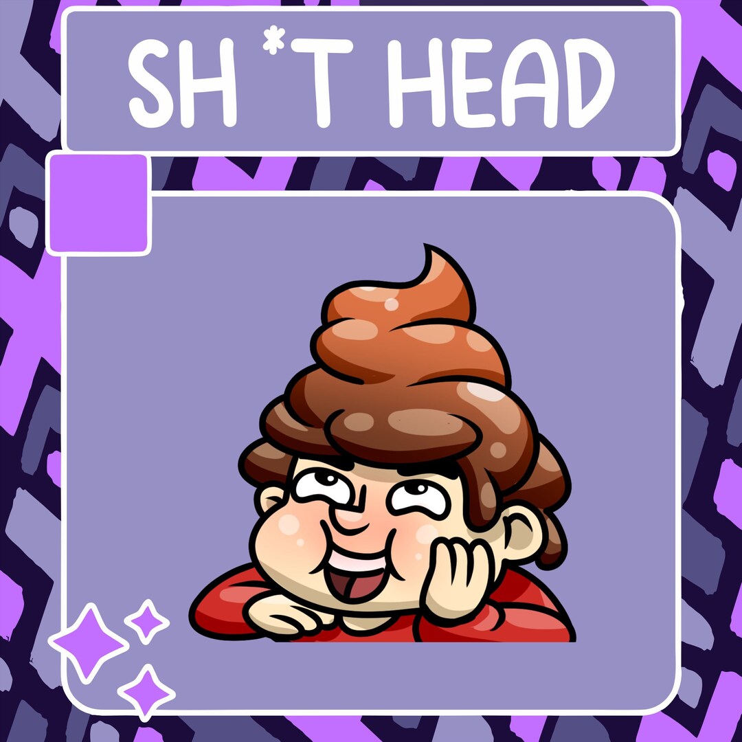 Sh*t Head Emote | Twitch Emote | Youtube Emote | Discord Emote ...
