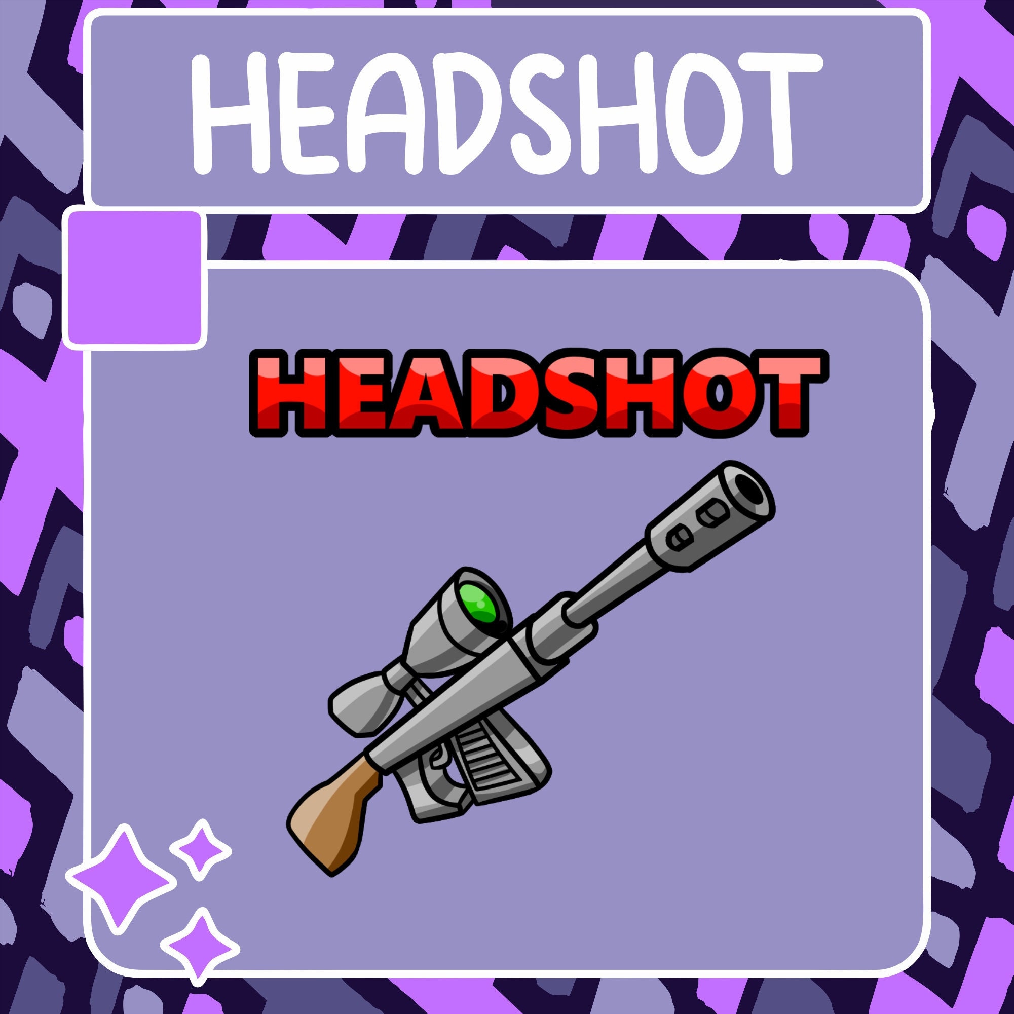 Headshot Sniper Emote Twitch Emote Youtube Emote Discord Emote ...
