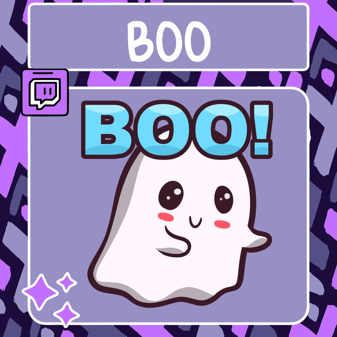 Boo Ghost Emote | Twitch Emote | Youtube Emote | Discord Emote ...