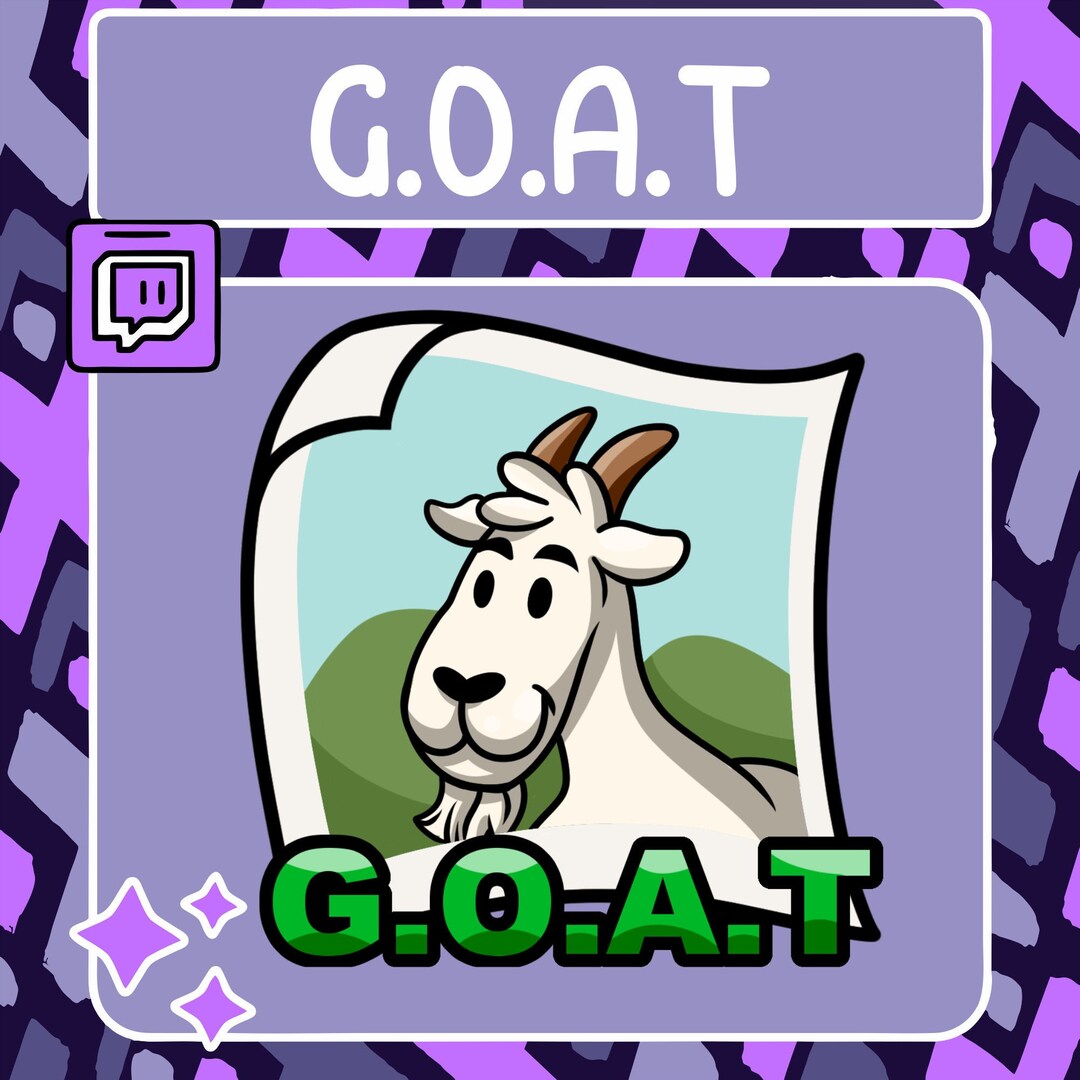 G.O.A.T Emote | Twitch Emote | Youtube Emote | Discord Emote ...