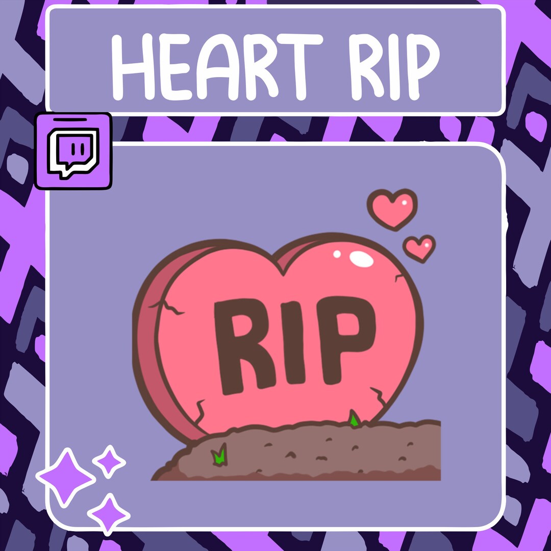 Pink RIP Tombstone Emote | Twitch Emote | Youtube Emote | Discord Emote ...