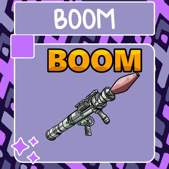 Boom Rocket Launcher Emote Twitch Emote Youtube Emote | Etsy