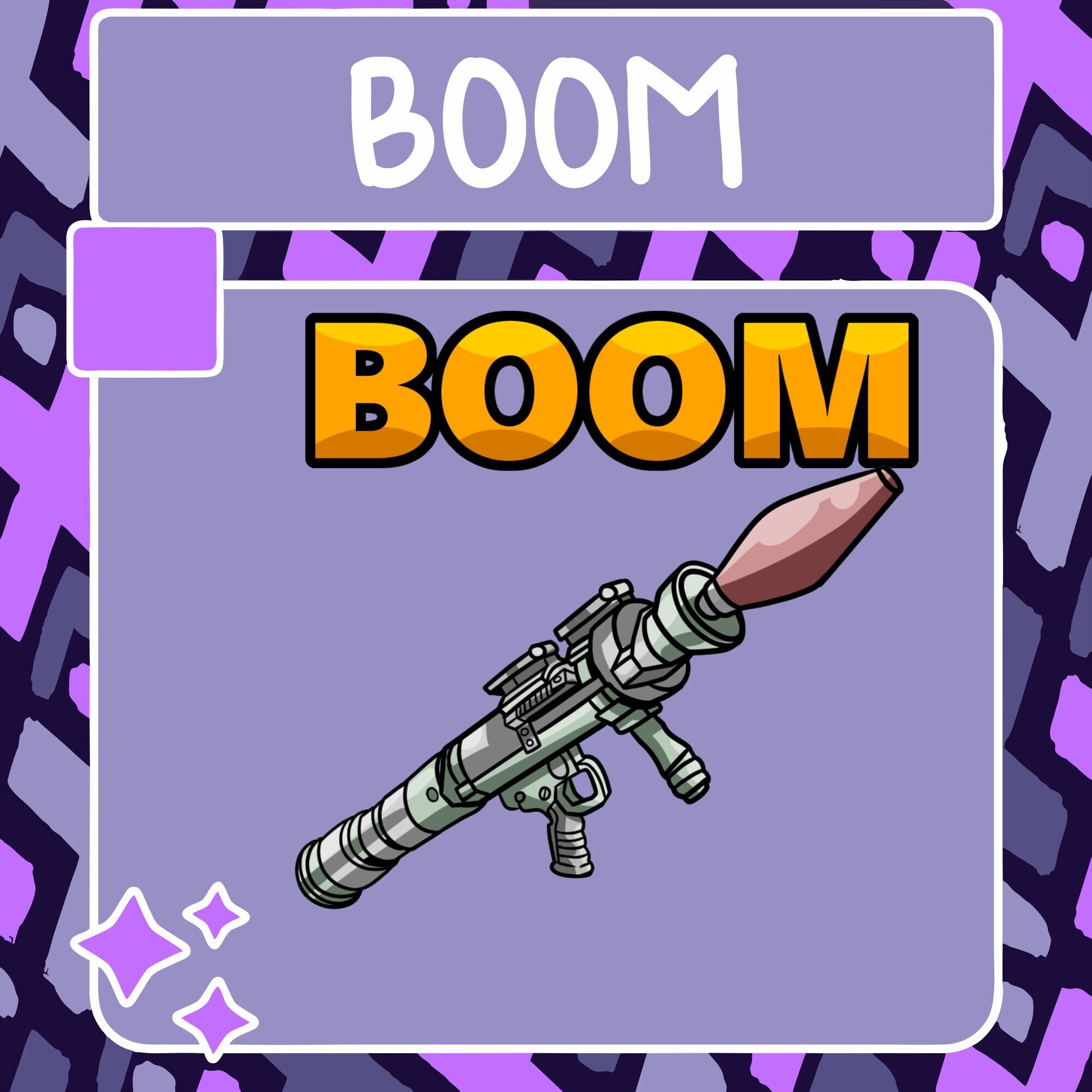 Boom Rocket Launcher Emote Twitch Emote Youtube Emote Discord Emote ...