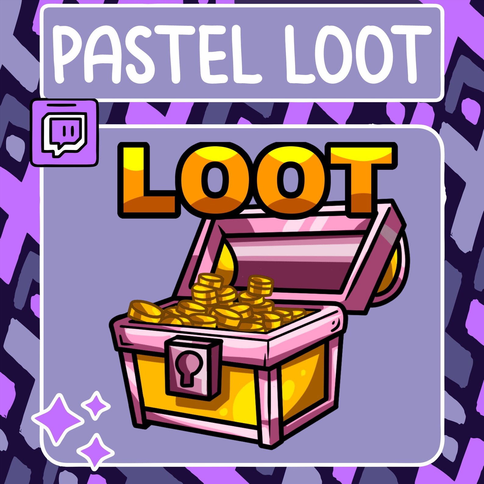 Pastel Loot Chest Emote Twitch Emote Youtube Emote Discord Emote ...
