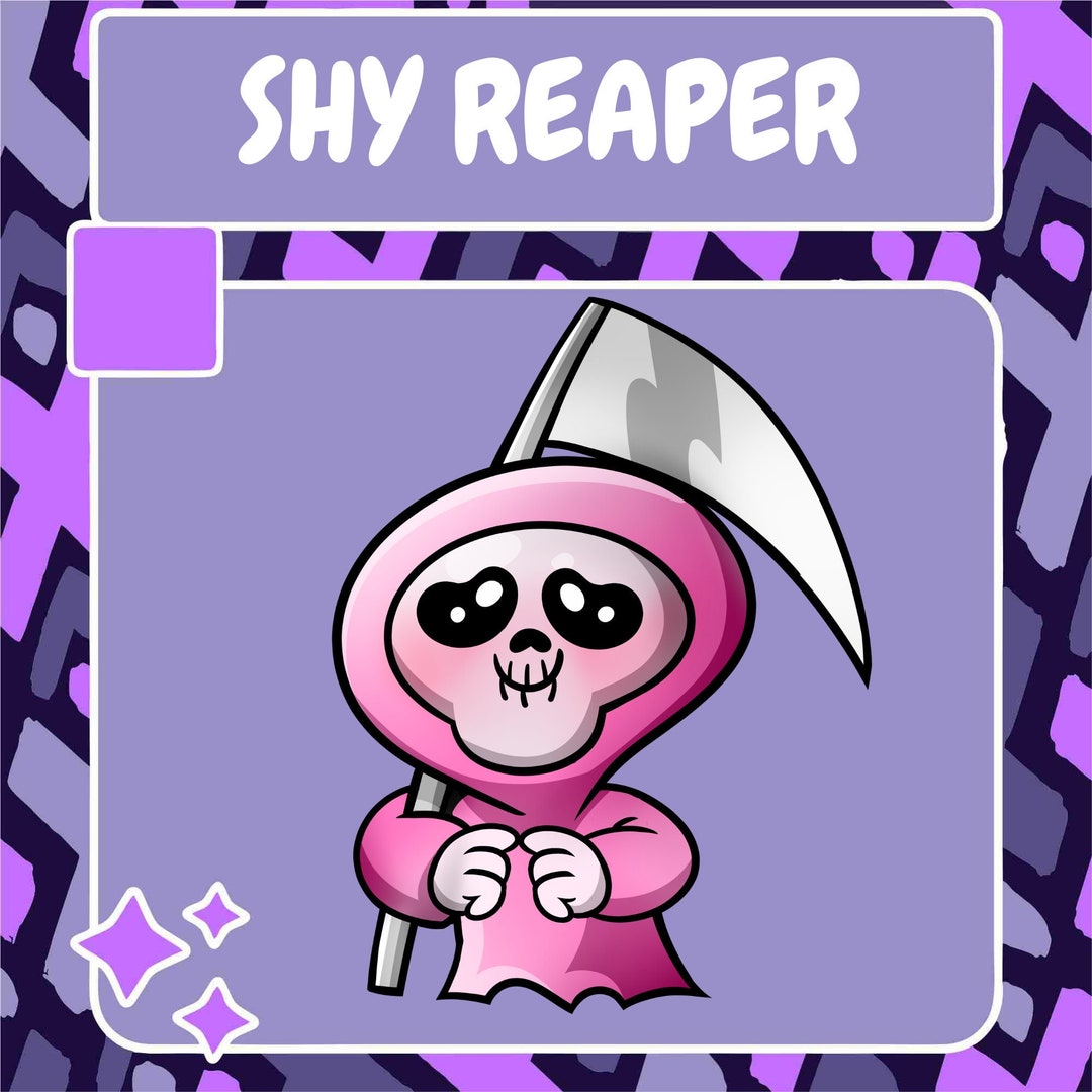 Shy Reaper Emote | Twitch Emote | Youtube Emote | Discord Emote ...