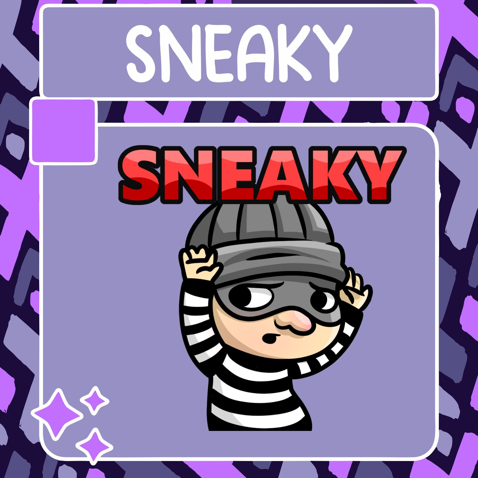 Sneaky Criminal Emote Twitch Emote Youtube Emote Discord - Etsy