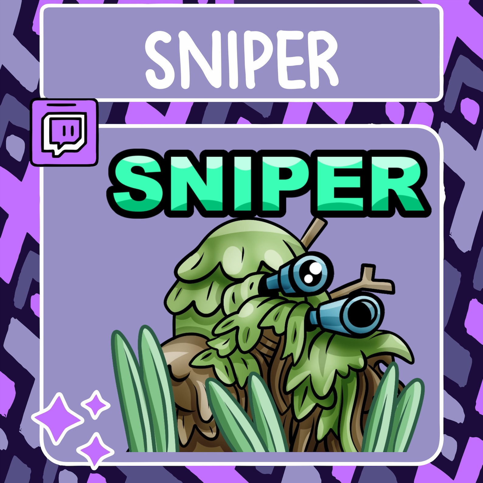 Sniper Emote | Twitch Emote | Youtube Emote | Discord Emote | Community ...