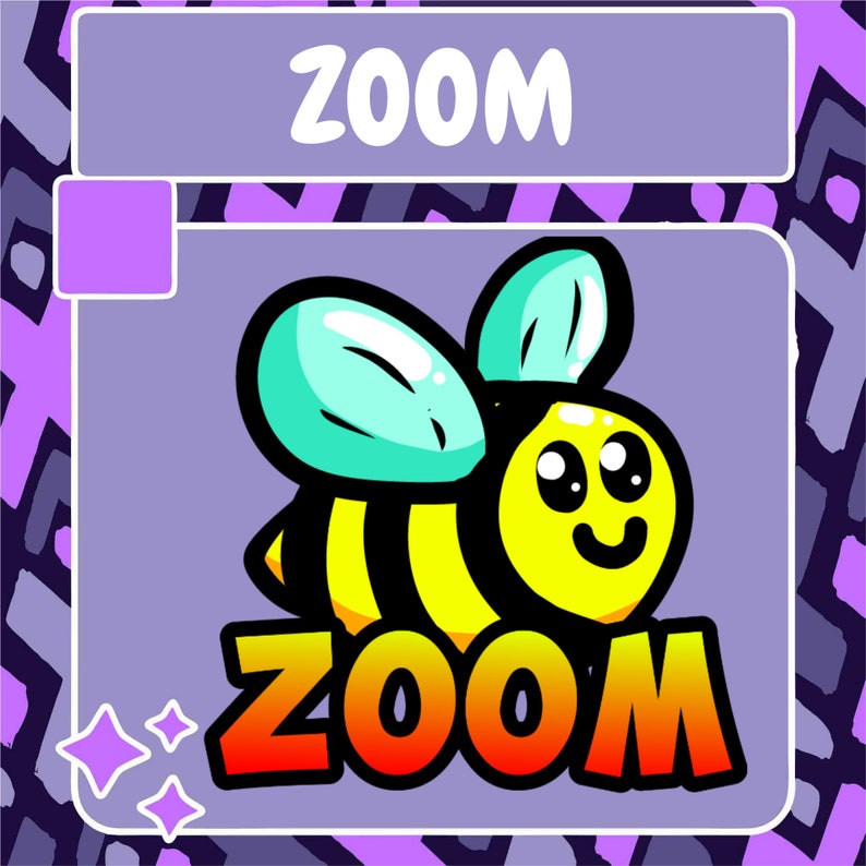 Zoom Bee Emote Twitch Emote Youtube Emote Discord Emote Community Emote ...