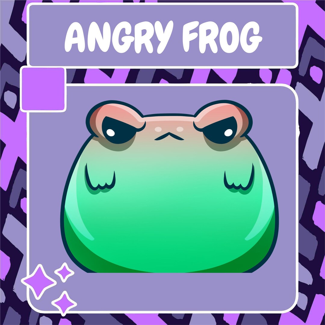 Angry Frog Emote Twitch Emote Youtube Emote Discord Emote Community ...