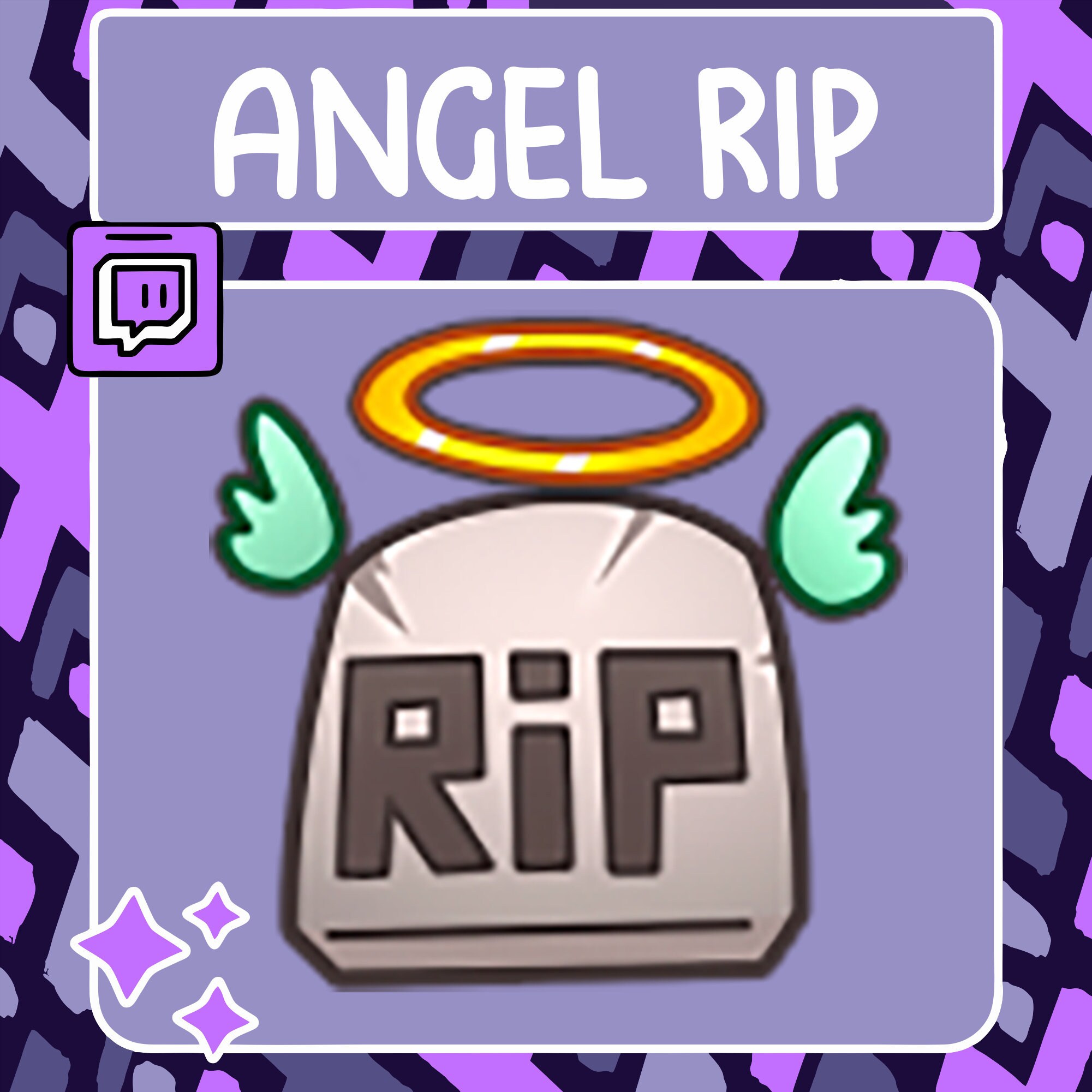 Angelic RIP Emote Twitch Emote Youtube Emote Discord Emote Community ...