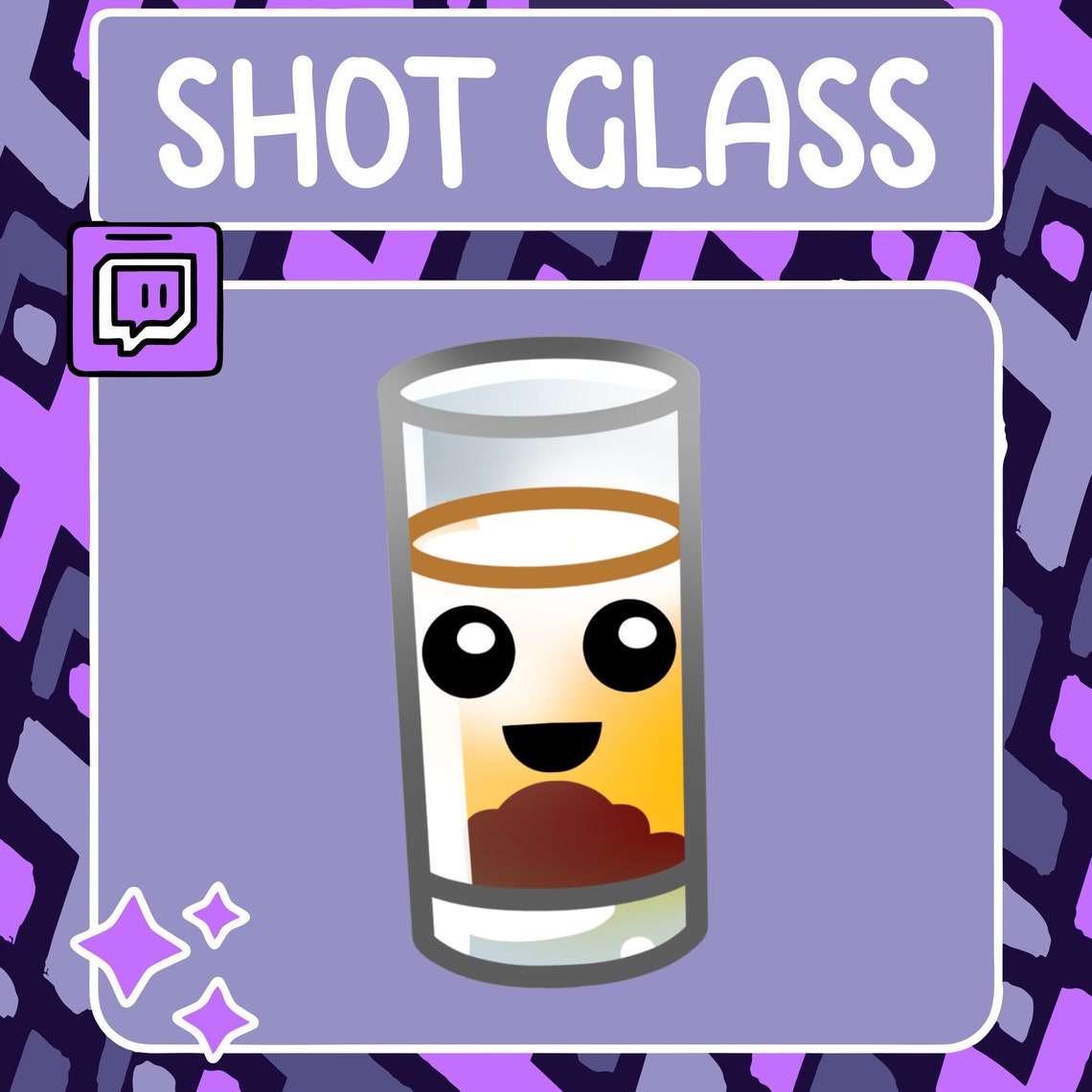 Kawaii Shot Glass Emote Twitch Emote Youtube Emote - Etsy