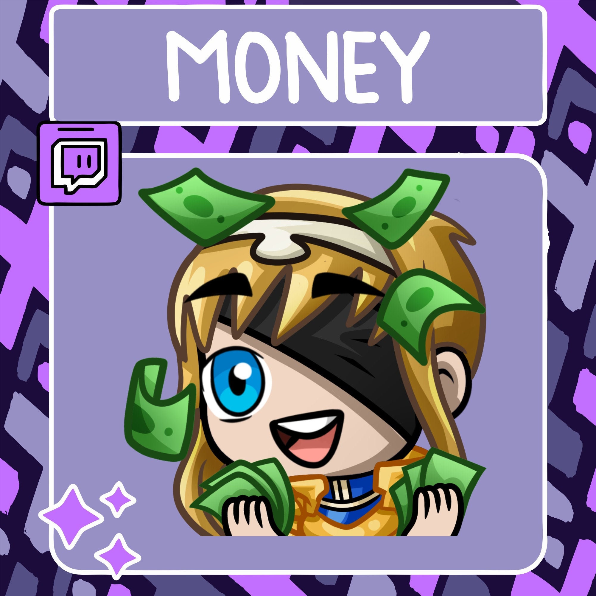 Anime Money Emote | Twitch Emote | Youtube Emote | Discord Emote ...