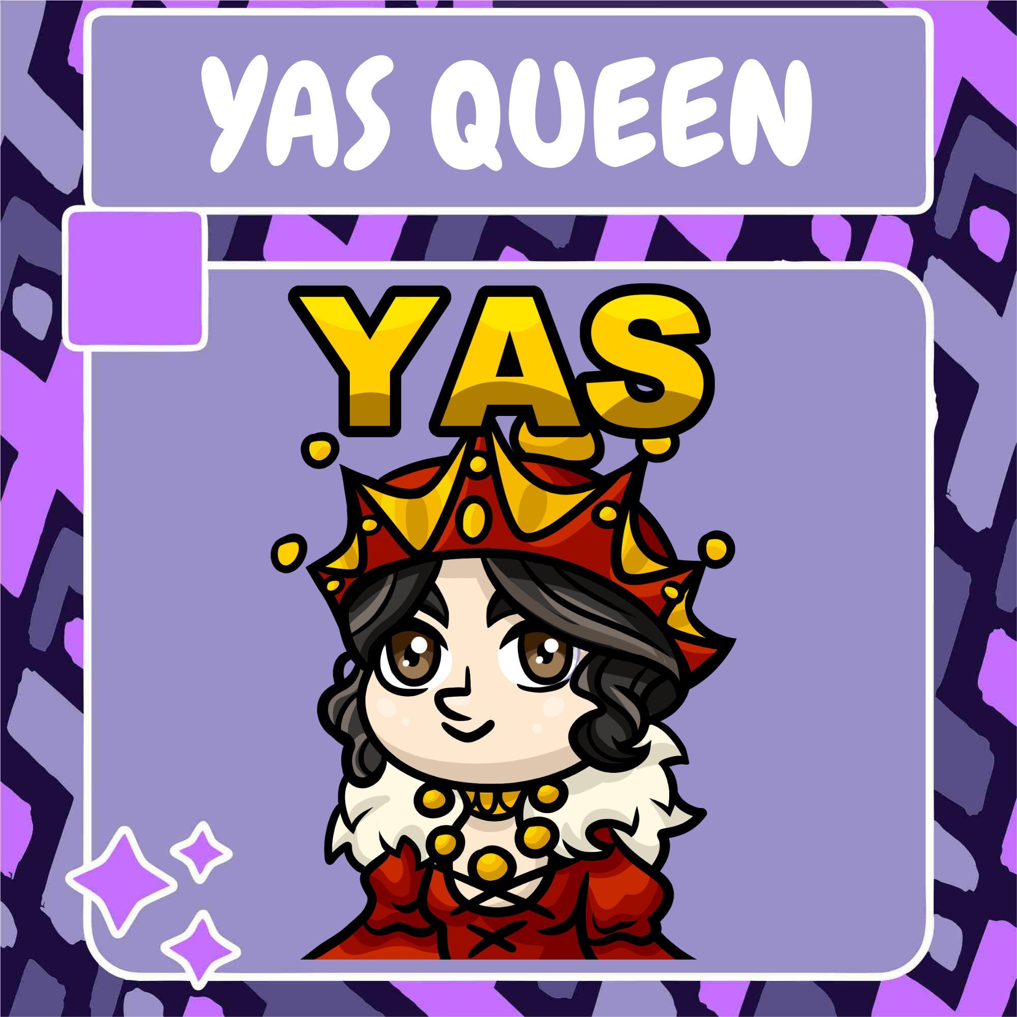 Yas Queen Emote | Twitch Emote | Youtube Emote | Discord Emote ...