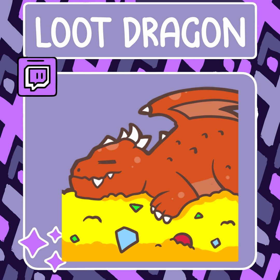 Loot Dragon Emote | Twitch Emote | Youtube Emote | Discord Emote ...