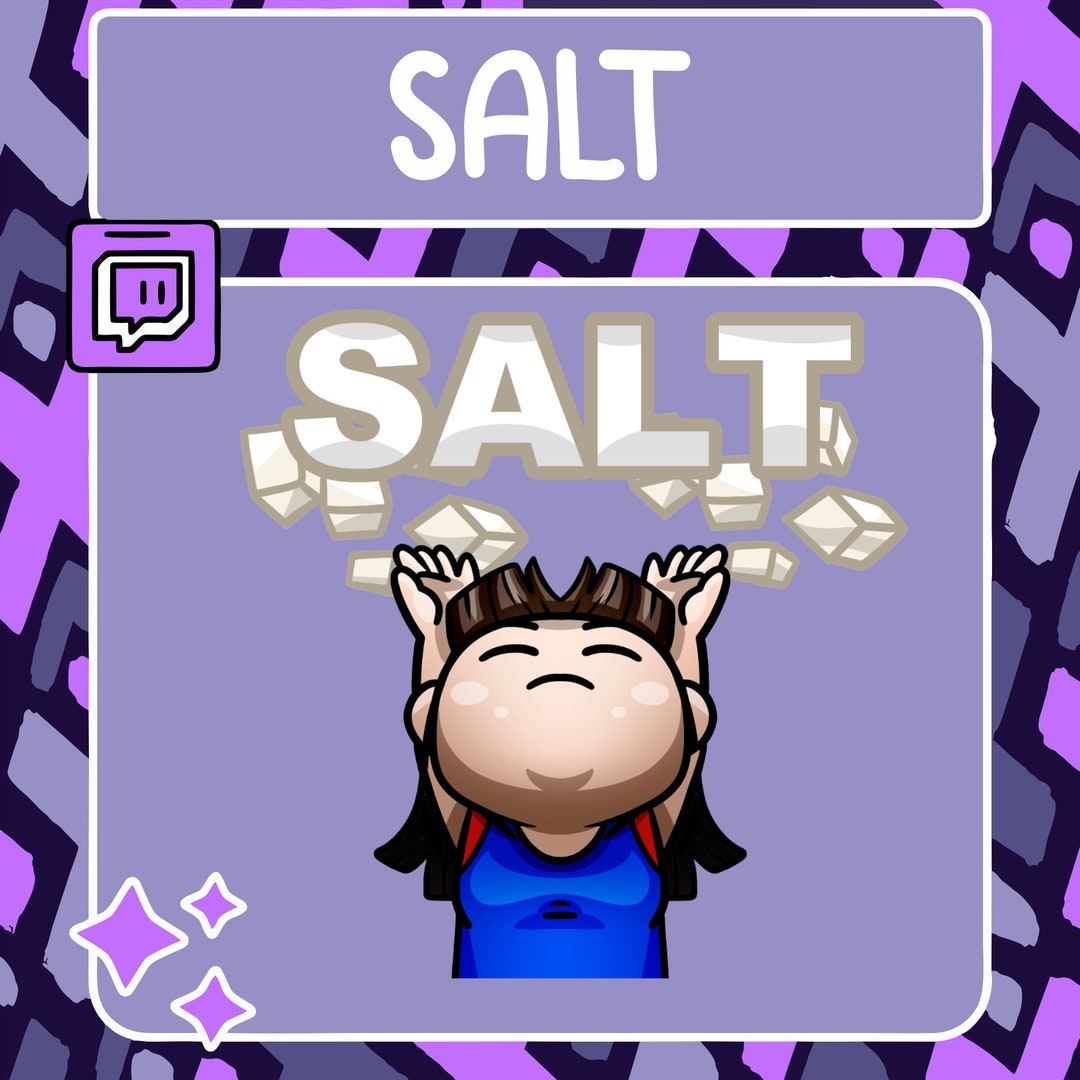 Salt Throw Emote | Twitch Emote | Youtube Emote | Discord Emote ...