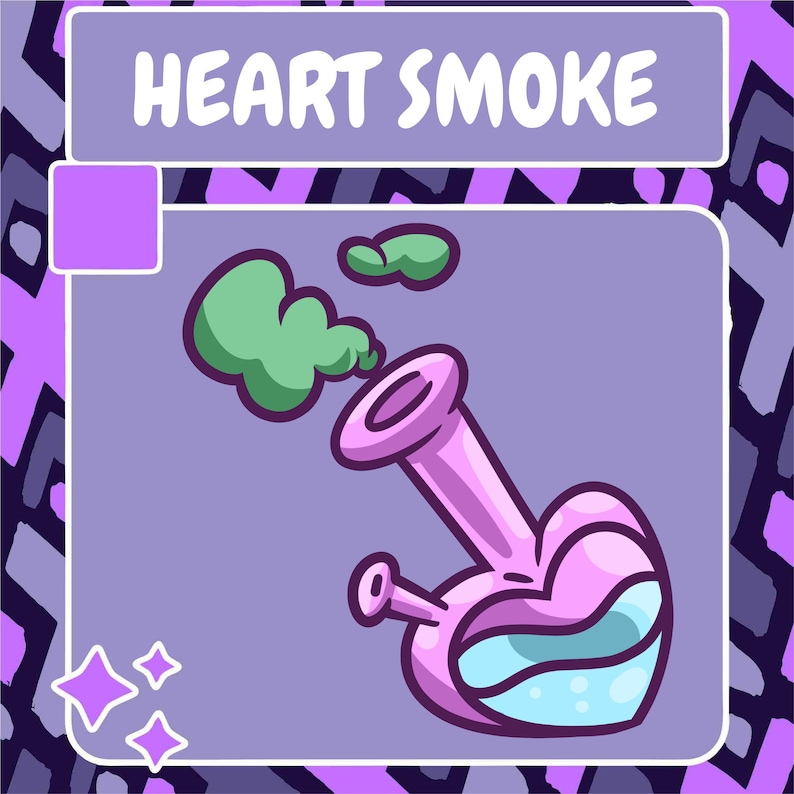 Heart Smoke Emote | Twitch Emote | Youtube Emote | Discord Emote ...