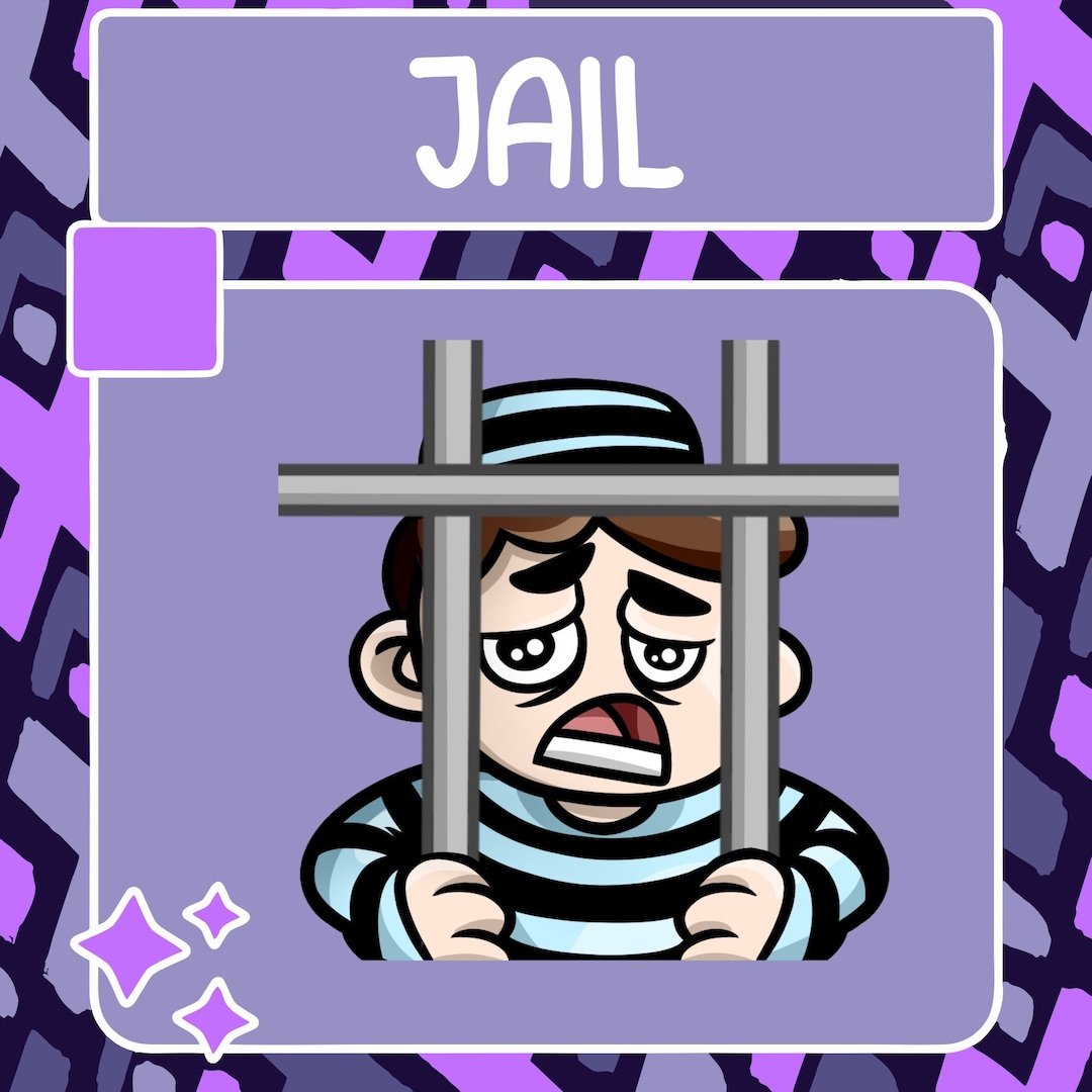 Jail Emote | Twitch Emote | Youtube Emote | Discord Emote | Community ...