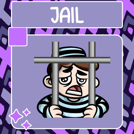 Jail Emote Twitch Emote Youtube Emote Discord Emote | Etsy