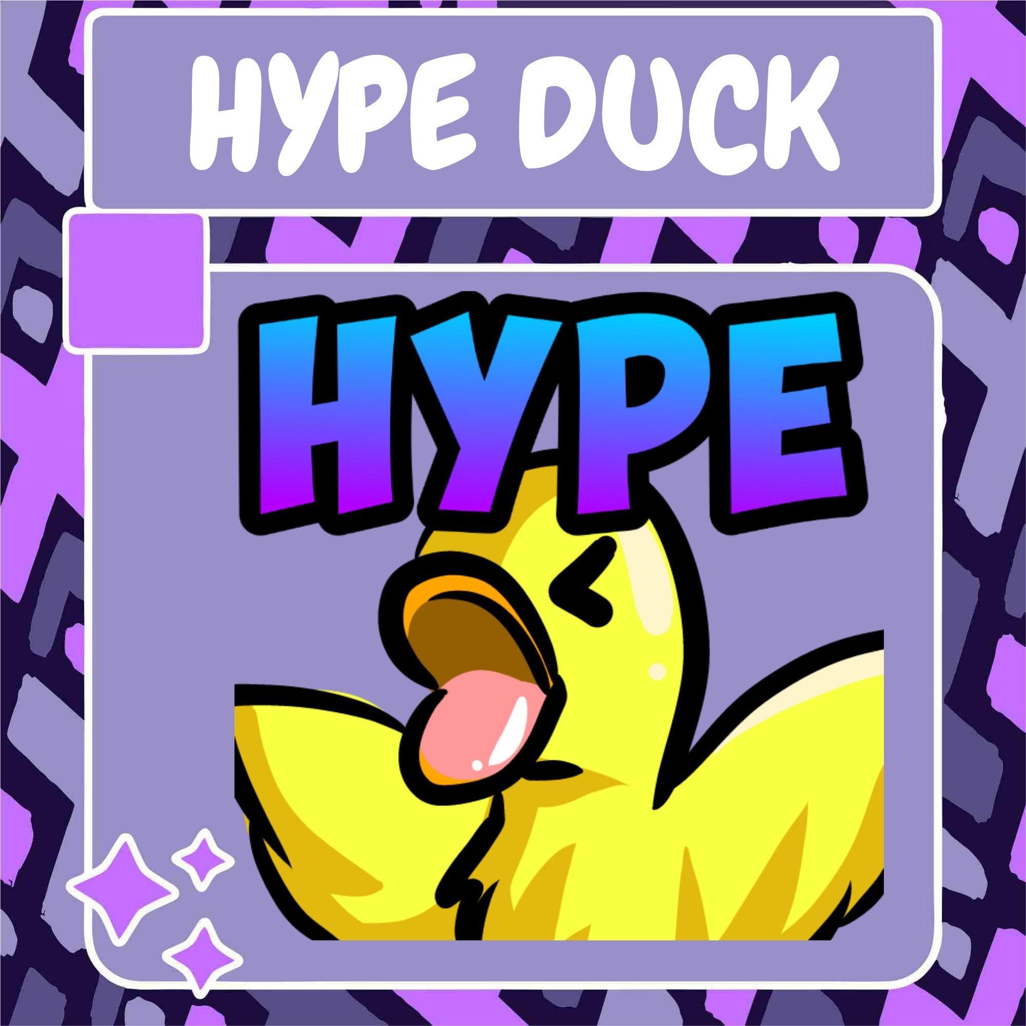Hype Duck Emote Twitch Emote Youtube Emote Discord Emote Community ...