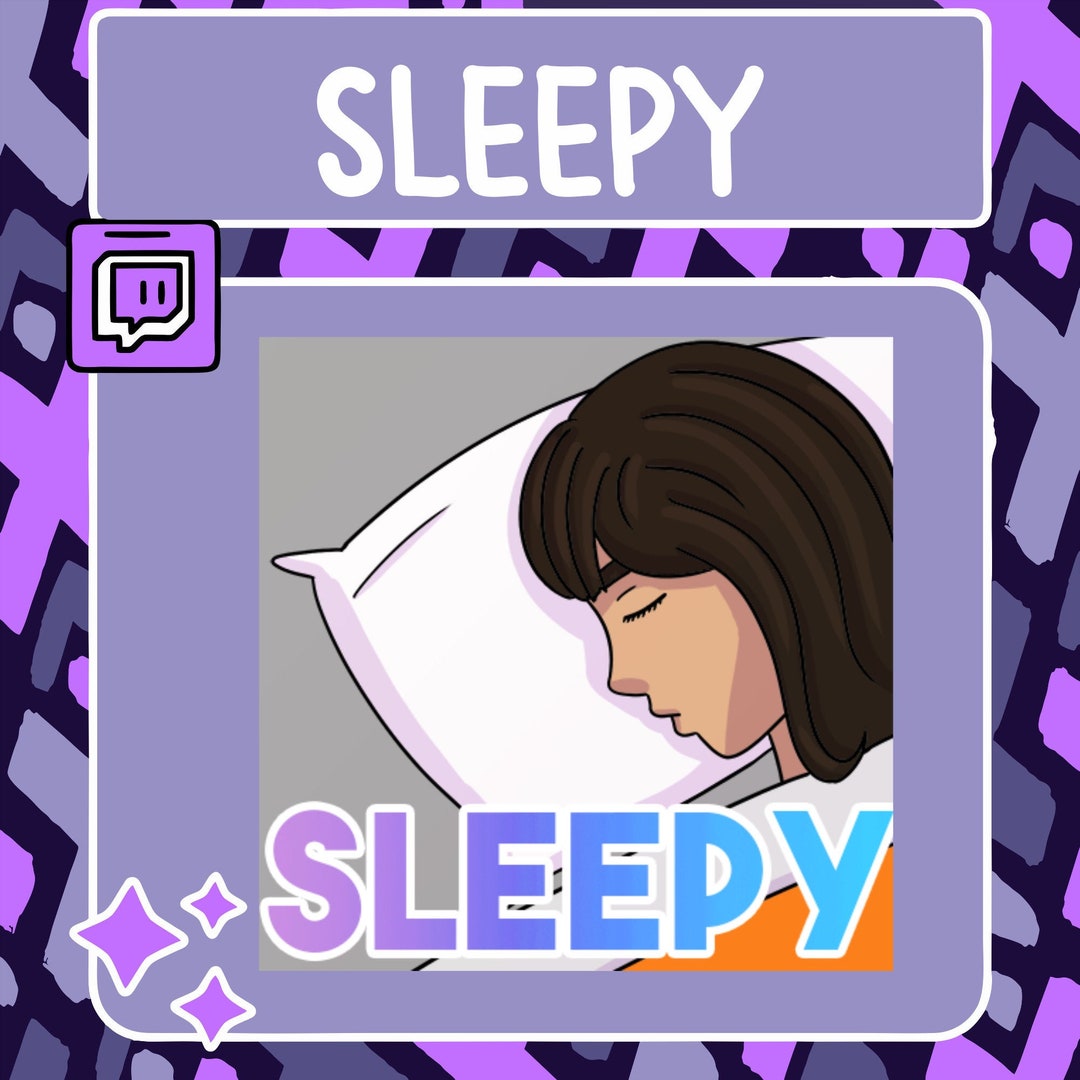 Sleepy Anime Girl Emote | Twitch Emote | Youtube Emote | Discord Emote ...
