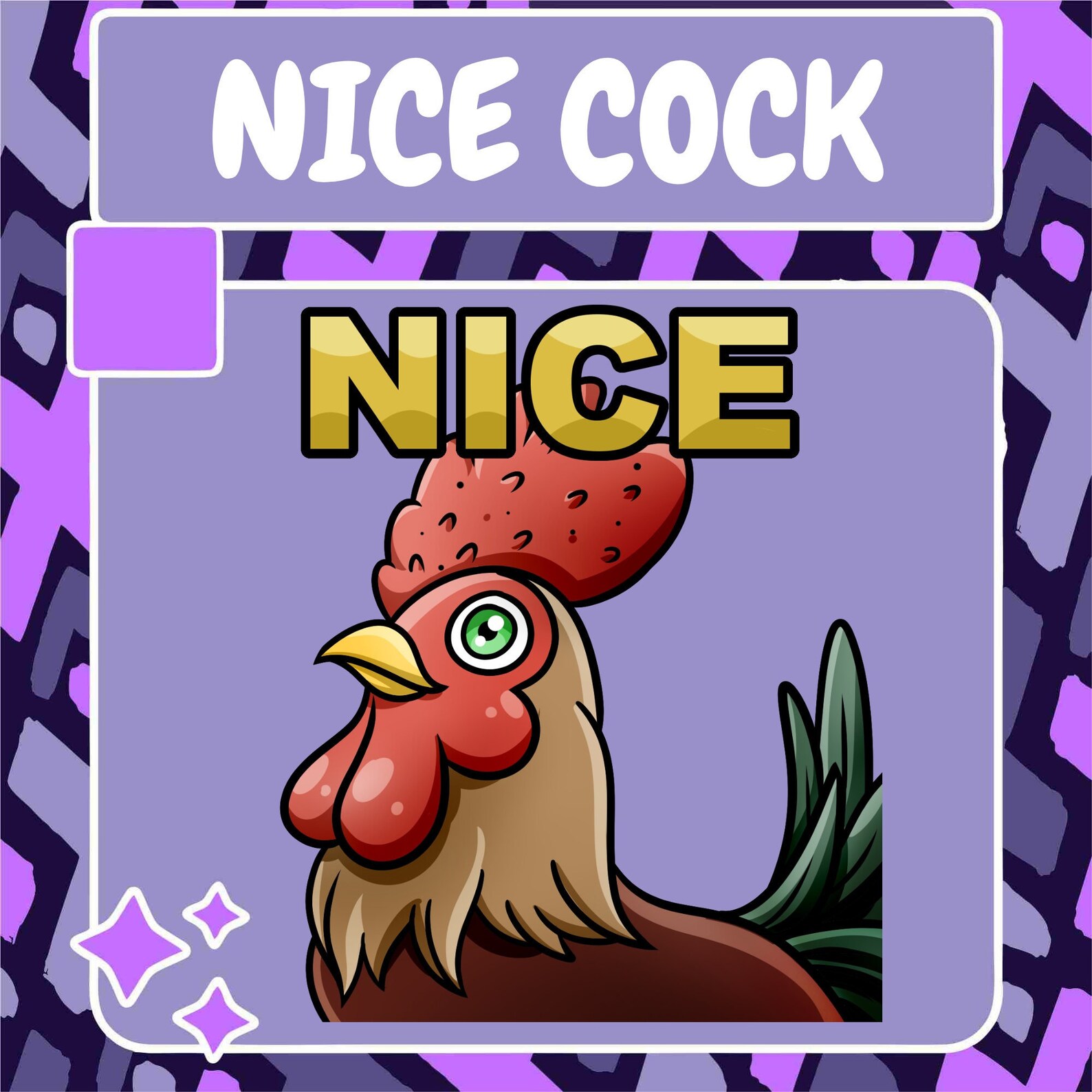 Nice Rooster Emote Twitch Emote Youtube Emote Discord Emote Community ...