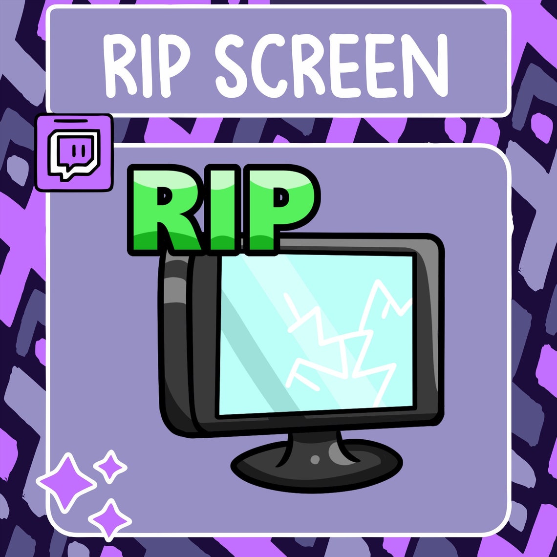 RIP Broken Screen Emote | Twitch Emote | Youtube Emote | Discord Emote ...
