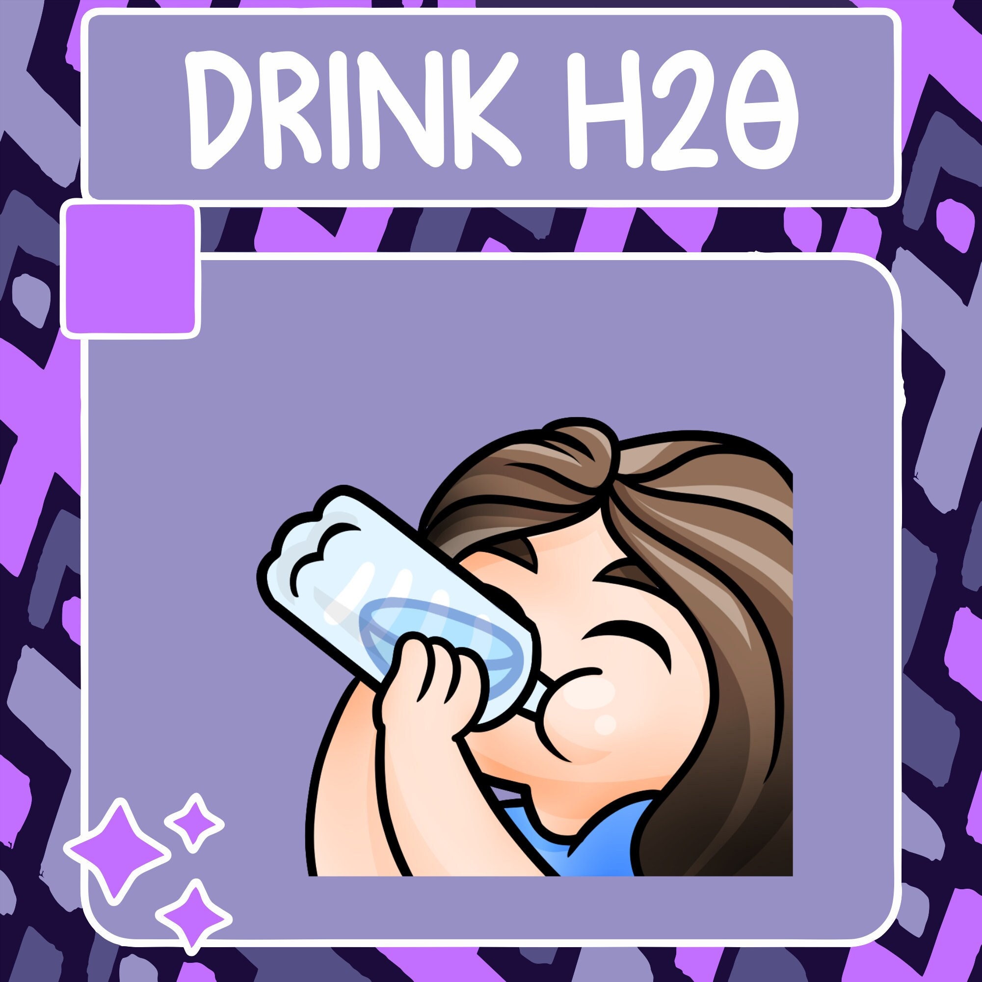Drink H2O Emote Twitch Emote Youtube Emote Discord Emote Community ...