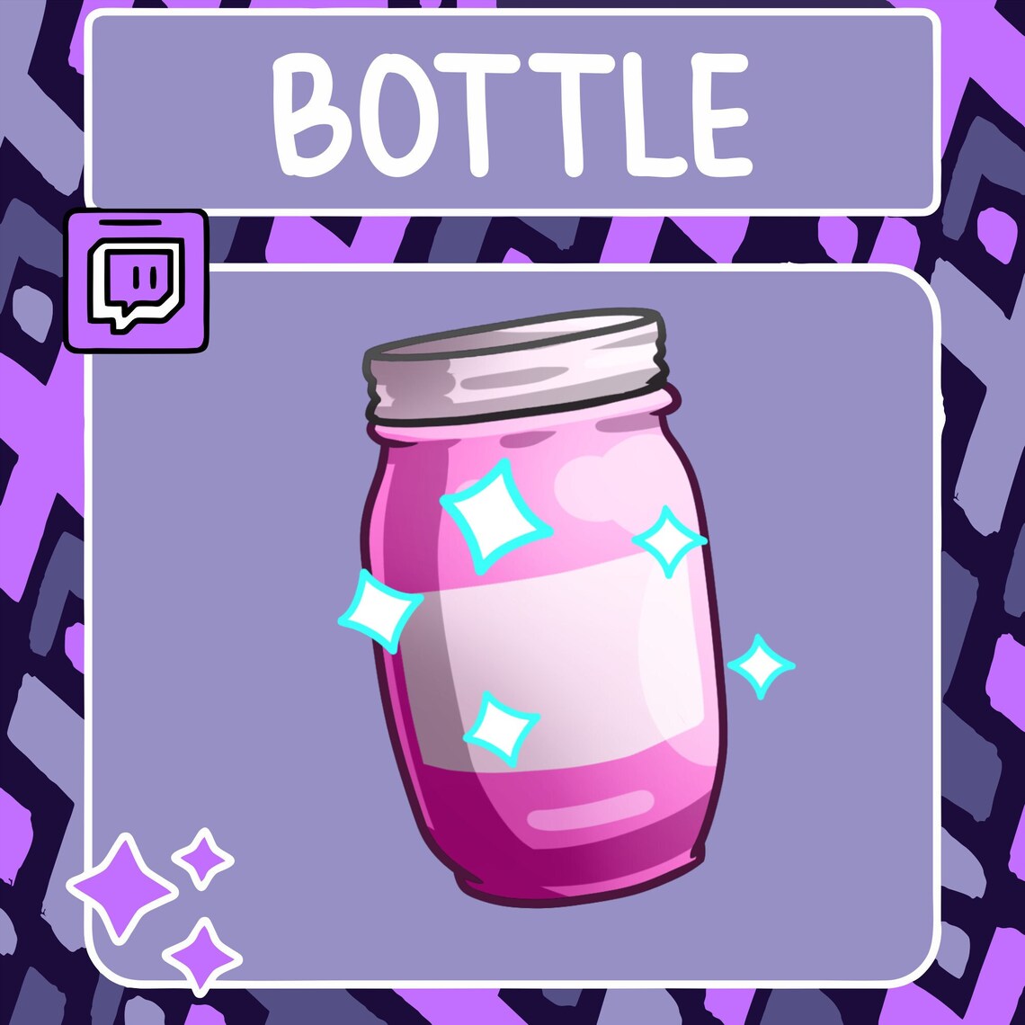 Chibi Bottle Emote | Twitch Emote | Youtube Emote | Discord Emote ...