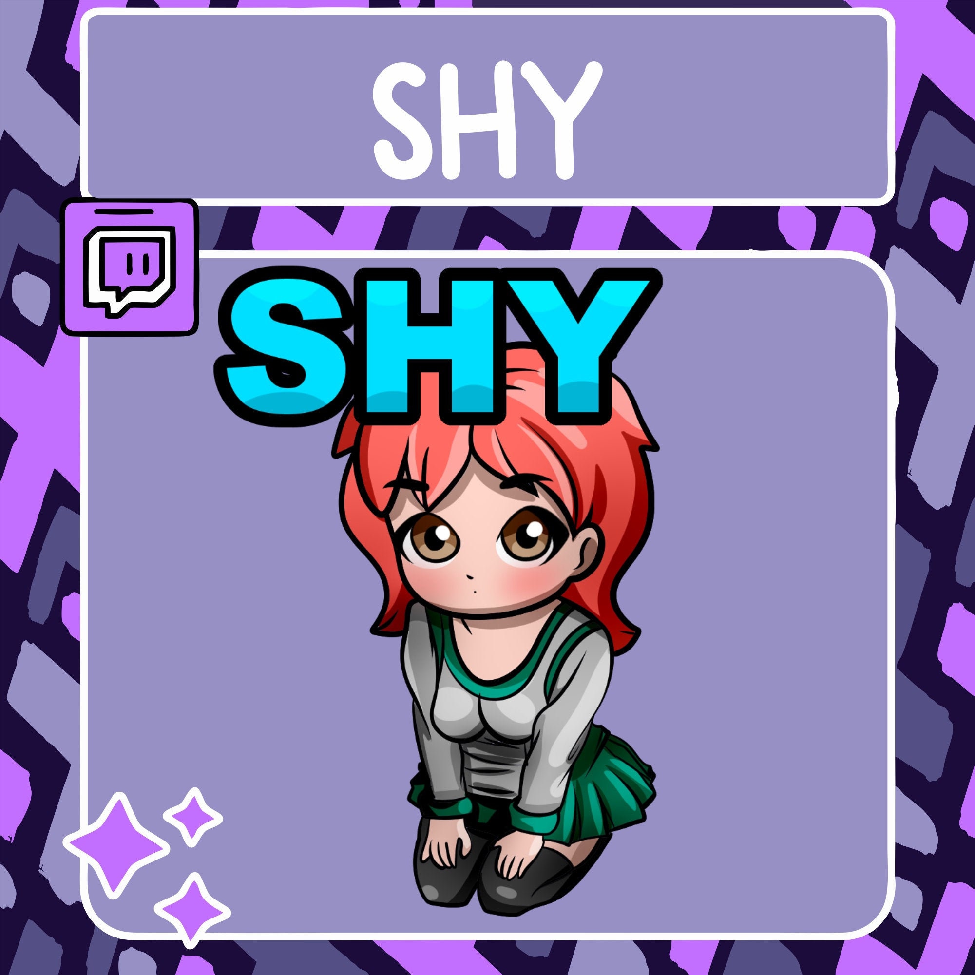 Shy Girl Emote Emote Twitch Emote Youtube Emote Discord Emote Community ...