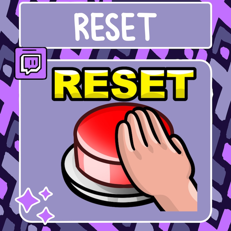 Reset Button Emote | Twitch Emote | Youtube Emote | Discord Emote ...
