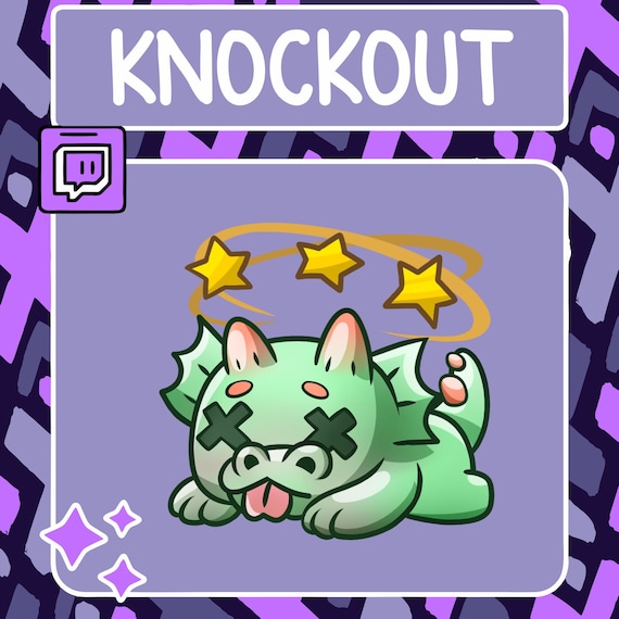 Knockout Emote Twitch Emote Youtube Emote Discord Emote | Etsy