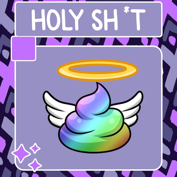 Animated Rainbow Holy Sht Emote Twitch Emote Youtube - Etsy
