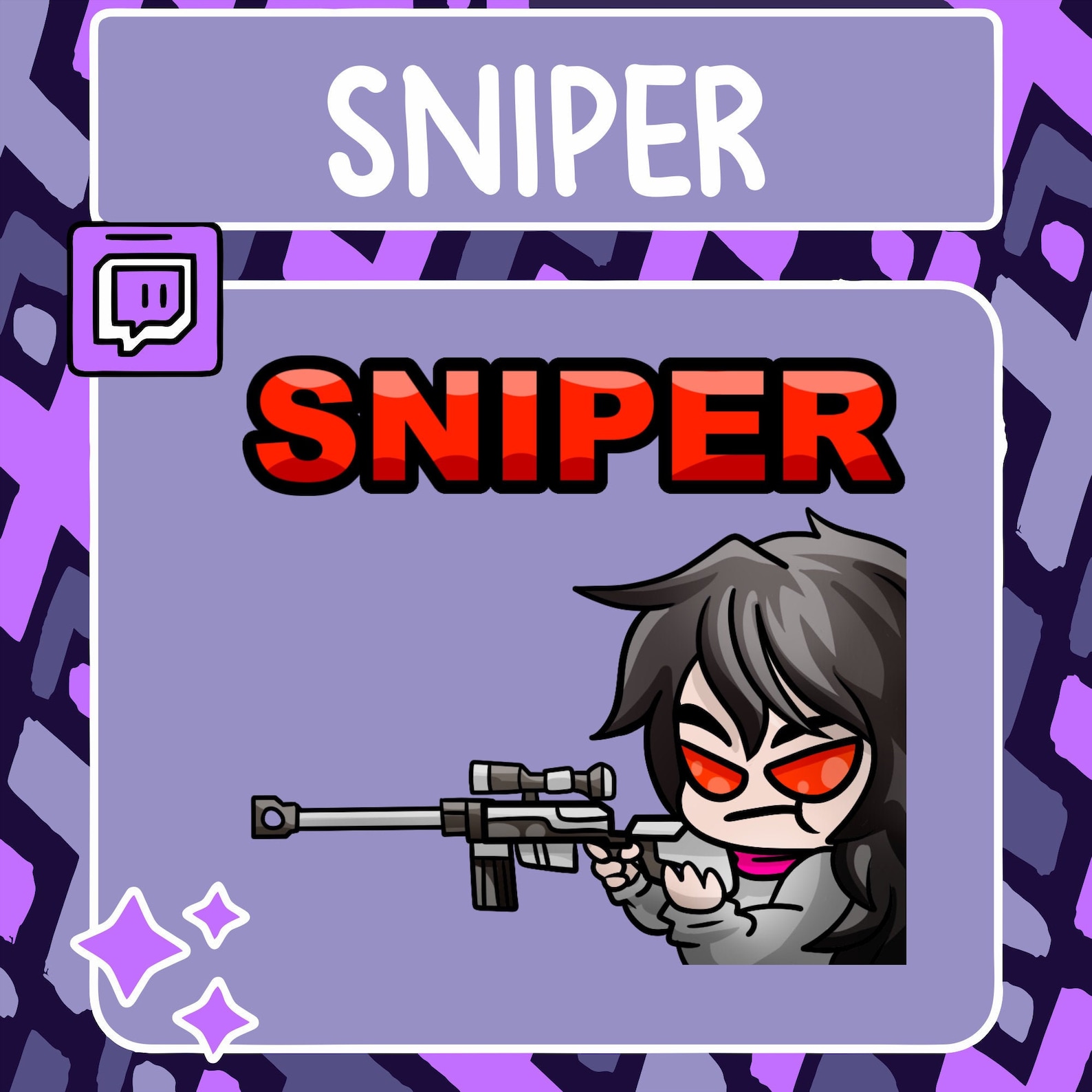 Sniper Emote | Twitch Emote | Youtube Emote | Discord Emote | Community ...