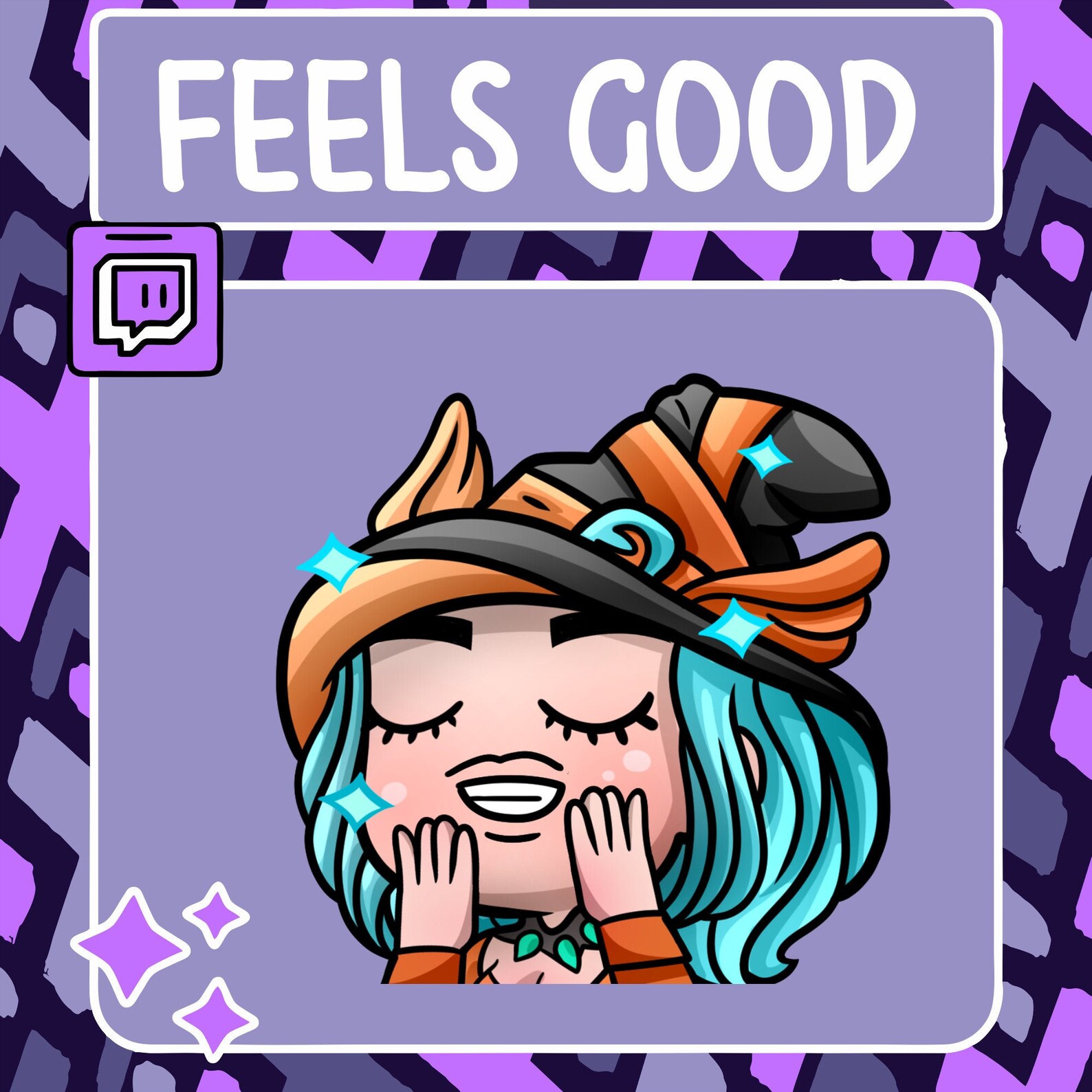 Feels Good Witch Emote Twitch Emote Youtube Emote Discord Emote ...