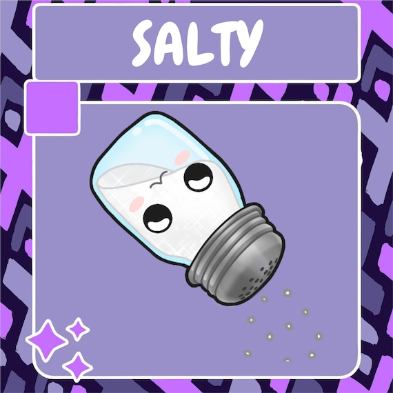 Animated Salt Emote Twitch Emote Youtube Emote Discord | Etsy
