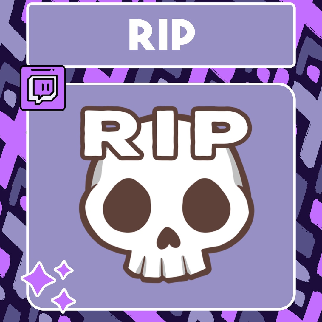 RIP Skull Emote | Twitch Emote | Youtube Emote | Discord Emote ...