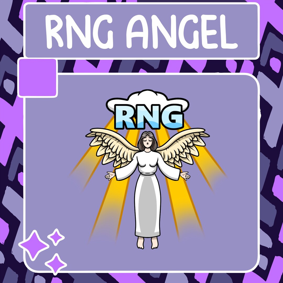 RNG Angel Emote Twitch Emote Youtube Emote Discord Emote - Etsy