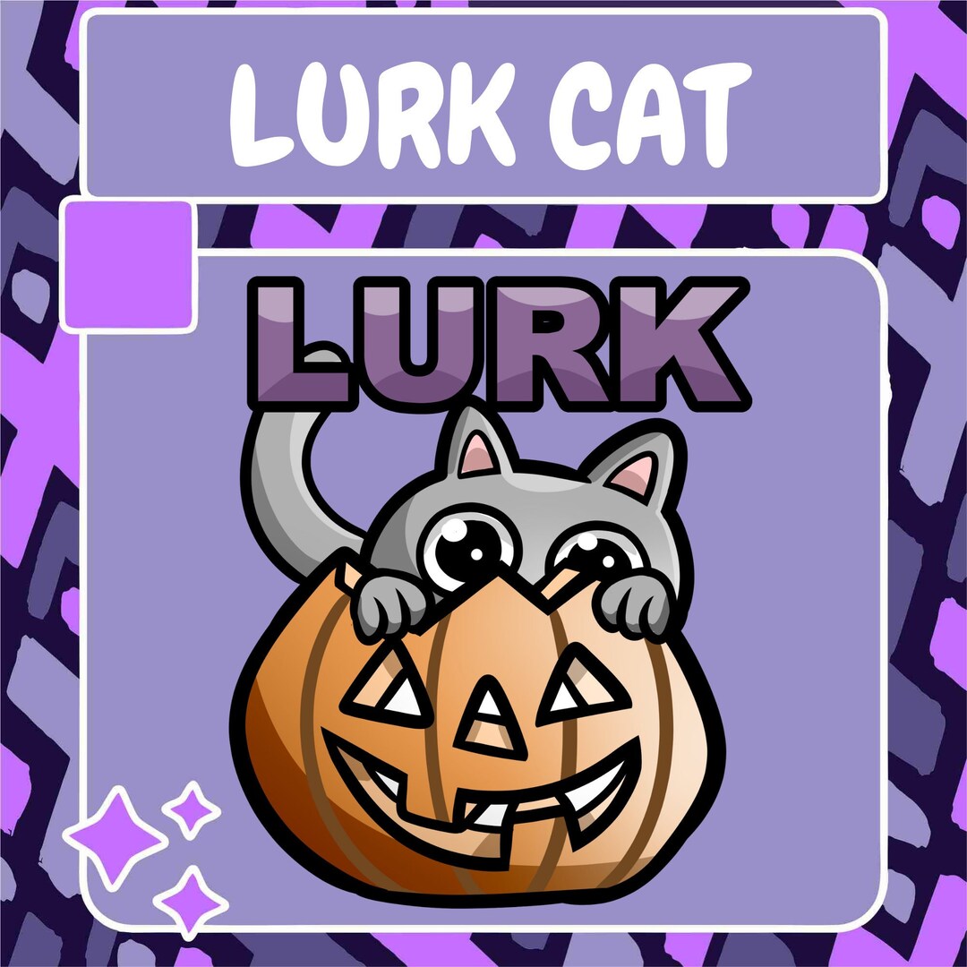 Lurk Cat Emote | Twitch Emote | Youtube Emote | Discord Emote ...