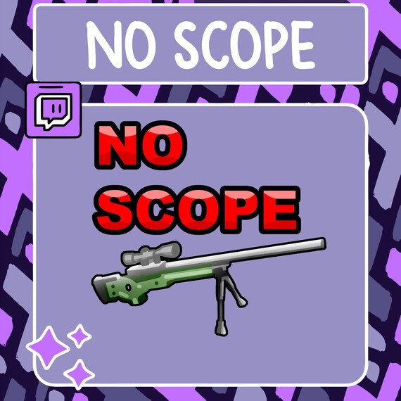 No Scope Sniper Emote Twitch Emote Youtube Emote Discord - Etsy