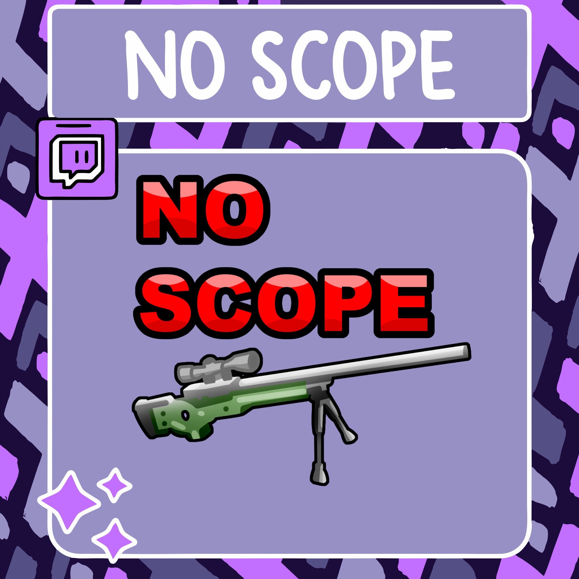 No Scope Sniper Emote Twitch Emote Youtube Emote Discord Emote ...